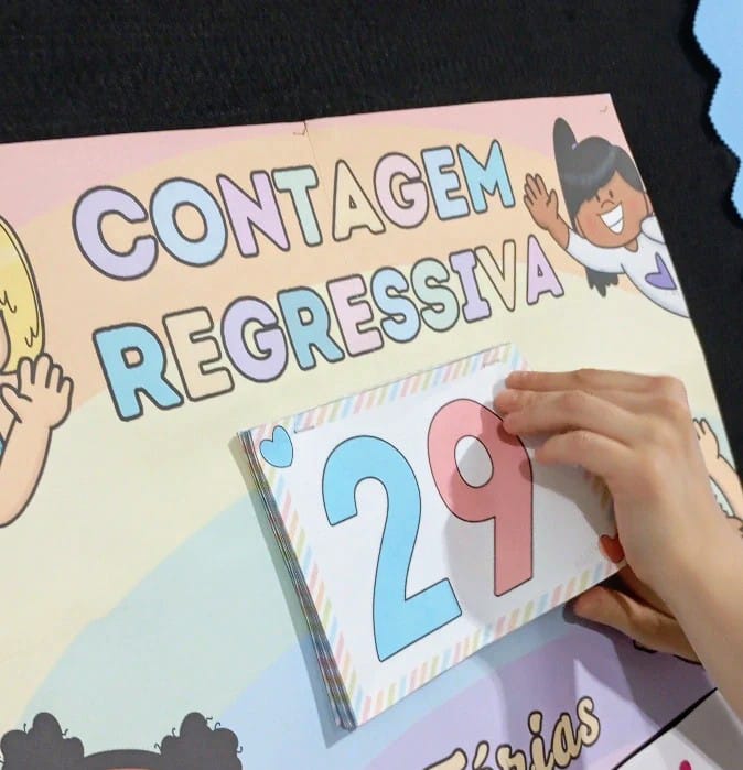 CONTAGEM REGRESSIVA – PAINEL – Professora Sonieli – Recursos Pedagógicos