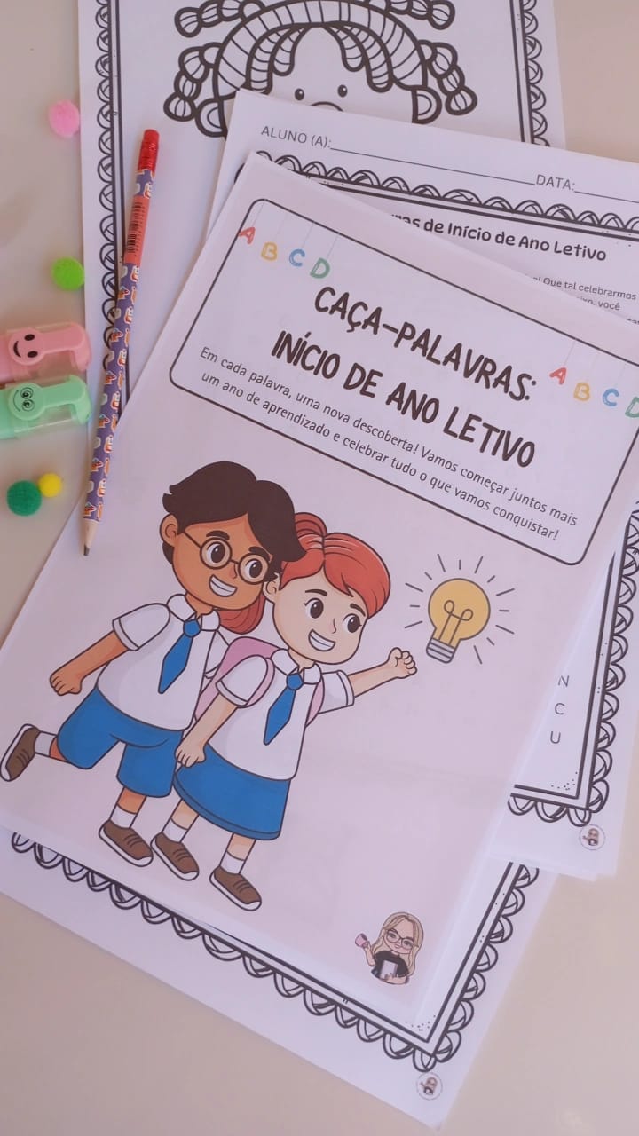 CAÇA-PALAVRAS: INÍCIO DE ANO LETIVO – Professora Sonieli – Recursos ...
