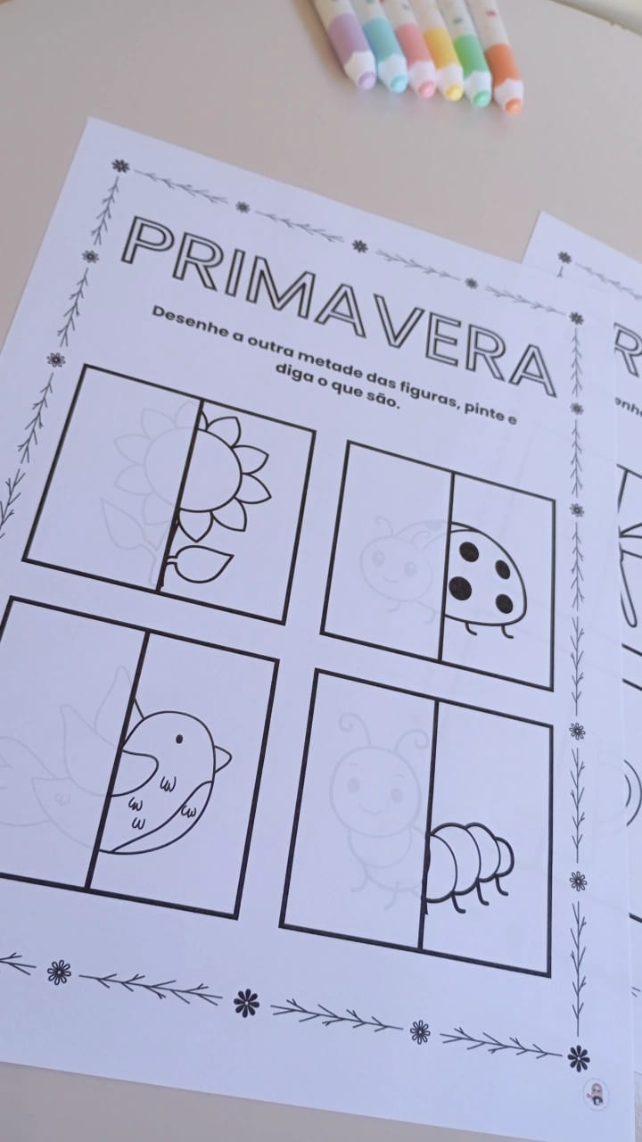 SIMETRIA DA PRIMAVERA – Professora Sonieli – Recursos Pedagógicos