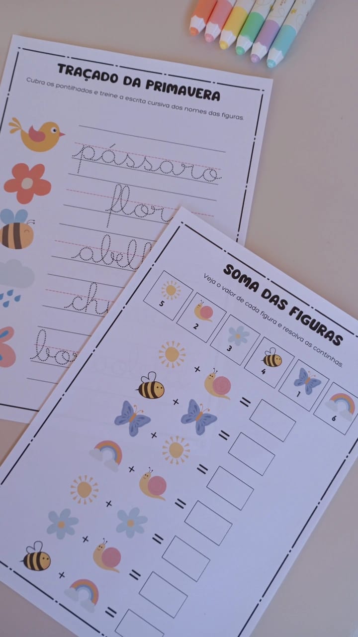 ATIVIDADES DE PRIMAVERA: FLORES E CORES – Professora Sonieli – Recursos ...